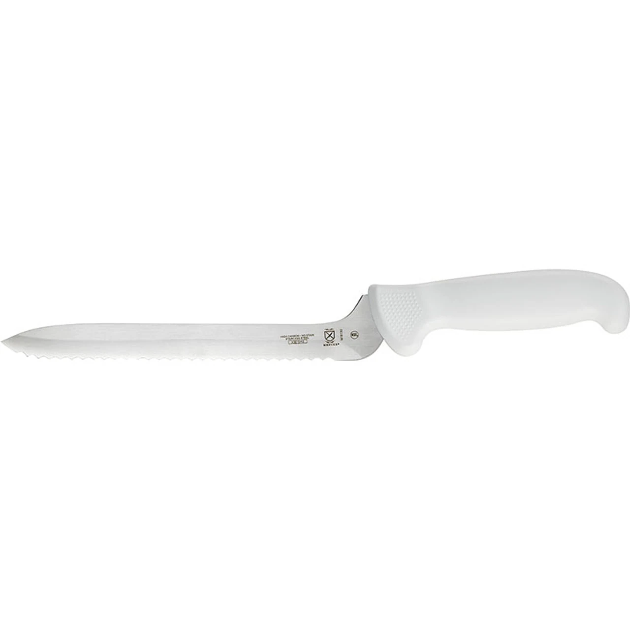 Mercer Culinary - Ultimate White® 8" Offset Wavy Edge Bread Knife with ...